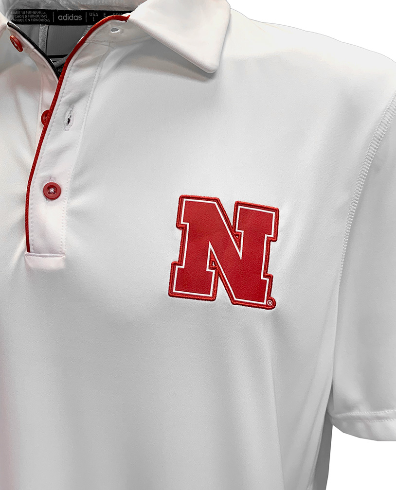 Adidas 2024 White Nebraska Coaches SS Polo